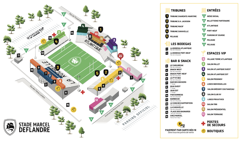 Comment accéder à ma place ? | Stade Rochelais